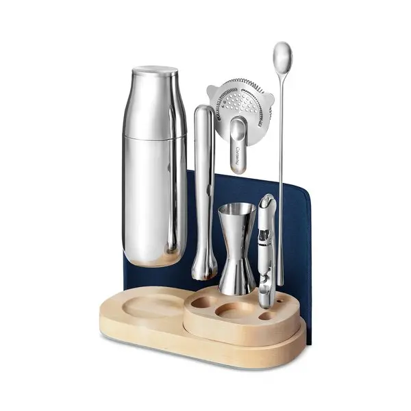 CARAWAY 6 Piece Bar Set With Storage - Navy