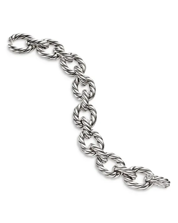 David Yurman Sculpted Cable Oval Link Bracelet