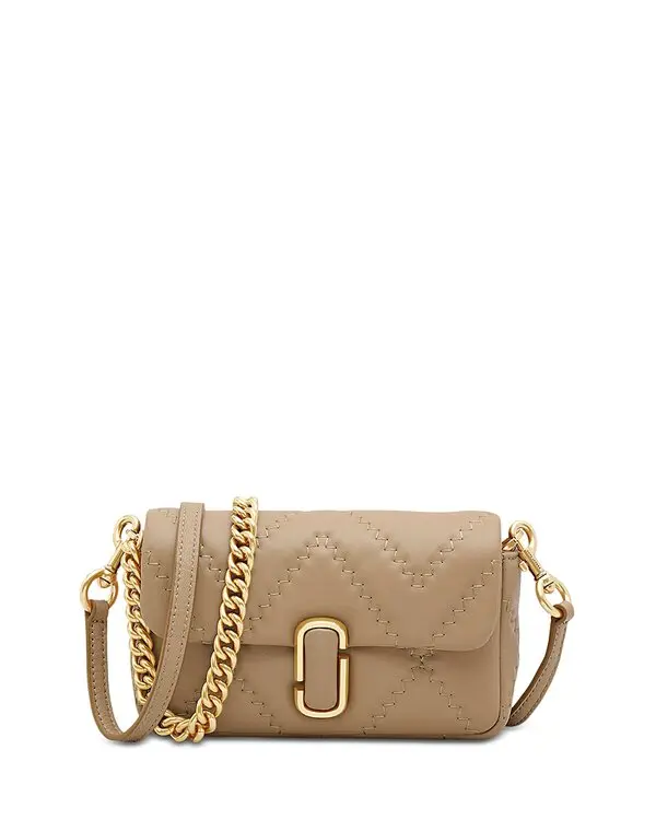 Marc Jacobs Mini Quilted Leather Shoulder Bag - Camel