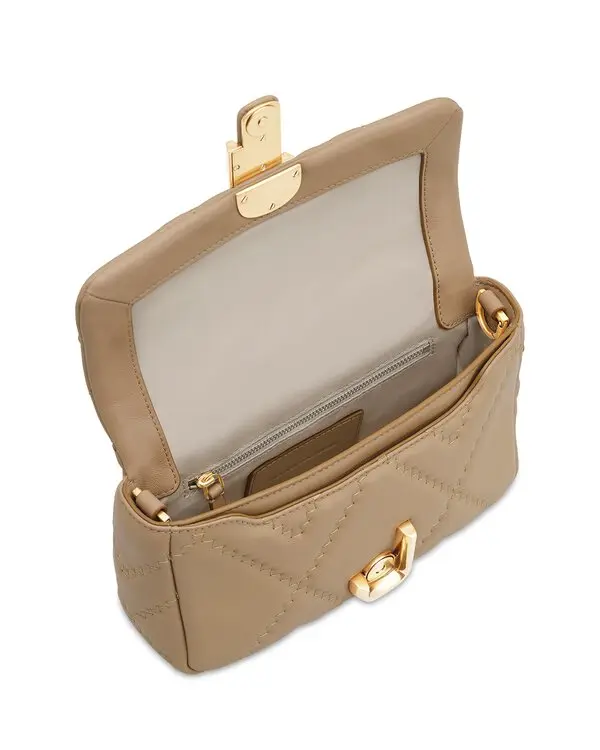 Marc Jacobs Mini Quilted Leather Shoulder Bag - Camel