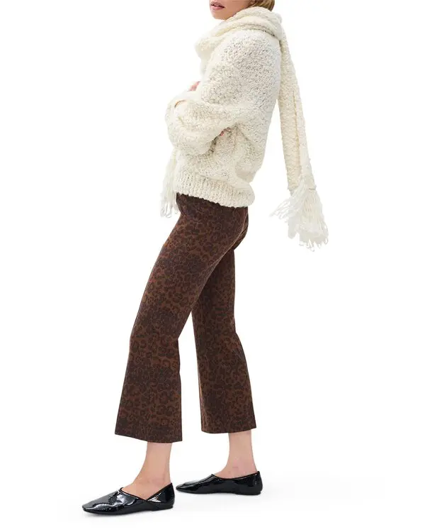 Rag & Bone Irina Ponte Jacquard Pants - Leopard