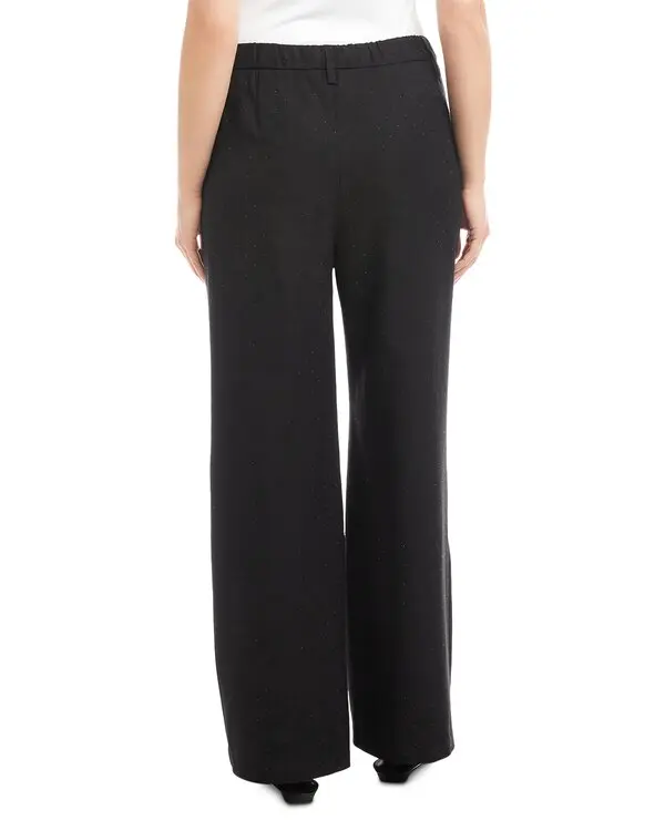 Karen Kane Rhinestone Embellished Wide Leg Trousers