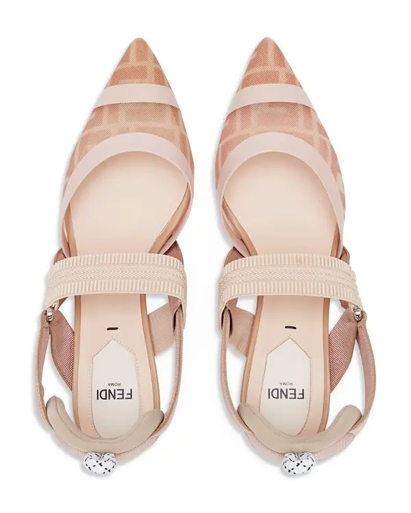 Fendi Colibri Mid-heel Slingbacks - Pink