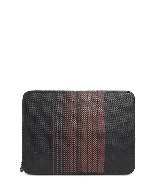 Ted Baker London Warenn 13 Woven Laptop Case - Black