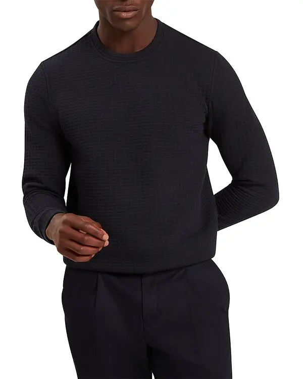 Ted Baker London Orlaite Waffle Sweatshirt - Navy