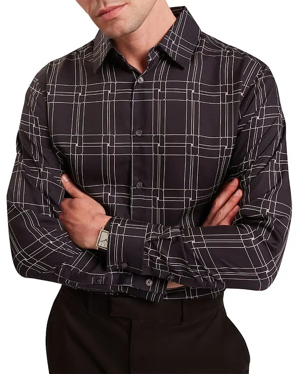 Ted Baker London Lirra Printed Long Sleeve Button Front Shirt