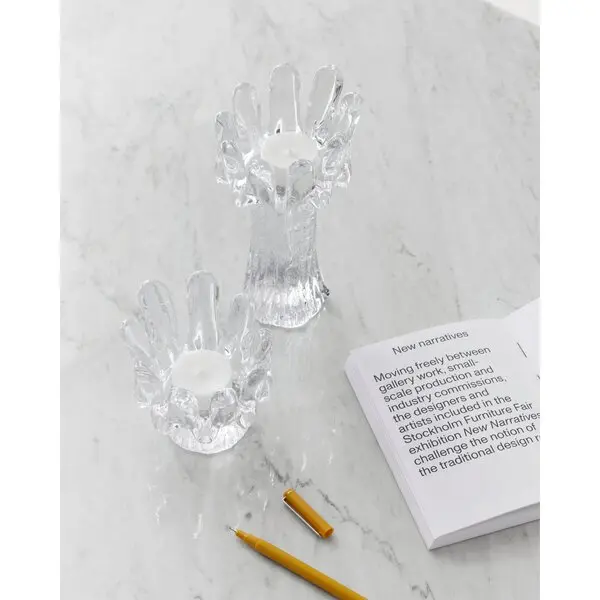 KOSTA BODA Sunflower Small Votive Holder - Clear