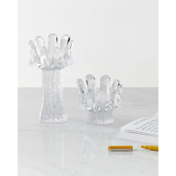 KOSTA BODA Sunflower Large Votive Holder - Clear