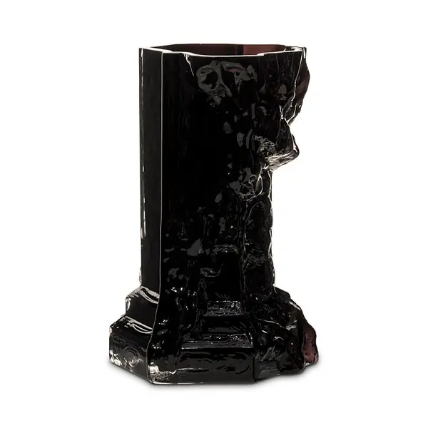 KOSTA BODA Rocky Baroque Vase - Black