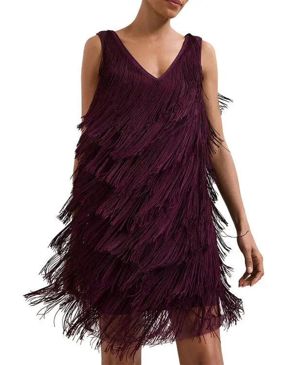 PHASE EIGHT Fringe Mini Dress
