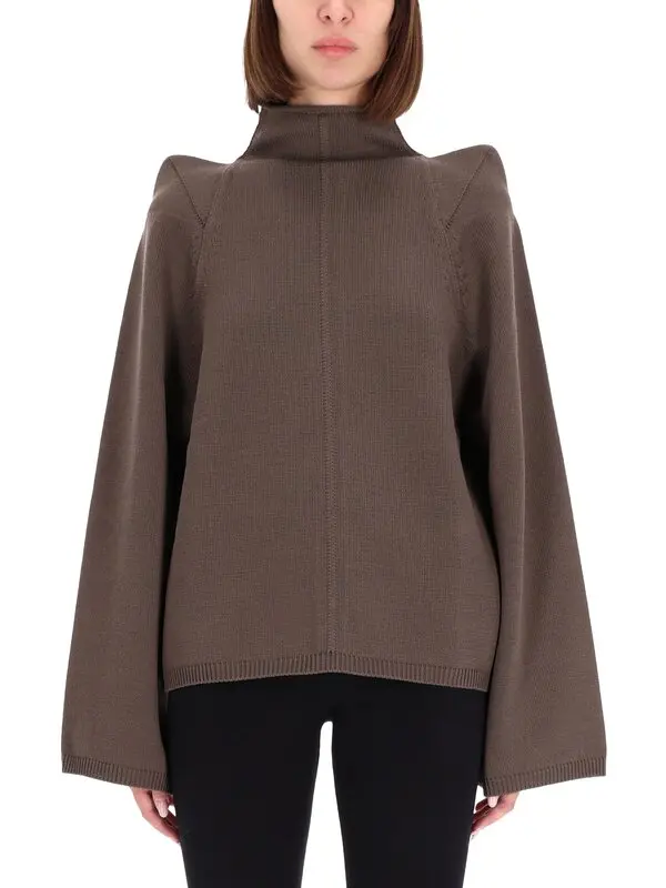 Rick Owens Wool Top Sweater - Grey