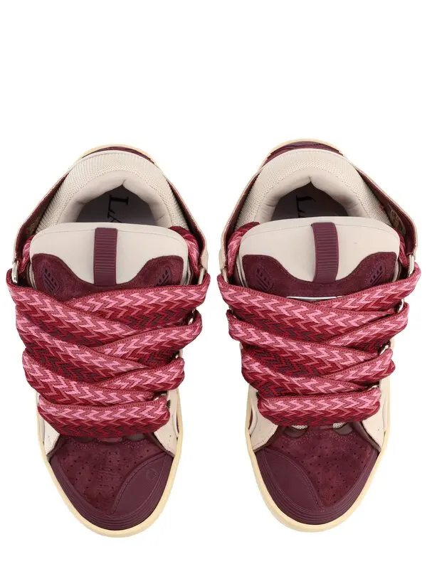 LANVIN Leather Curb Sneakers - Multicolour