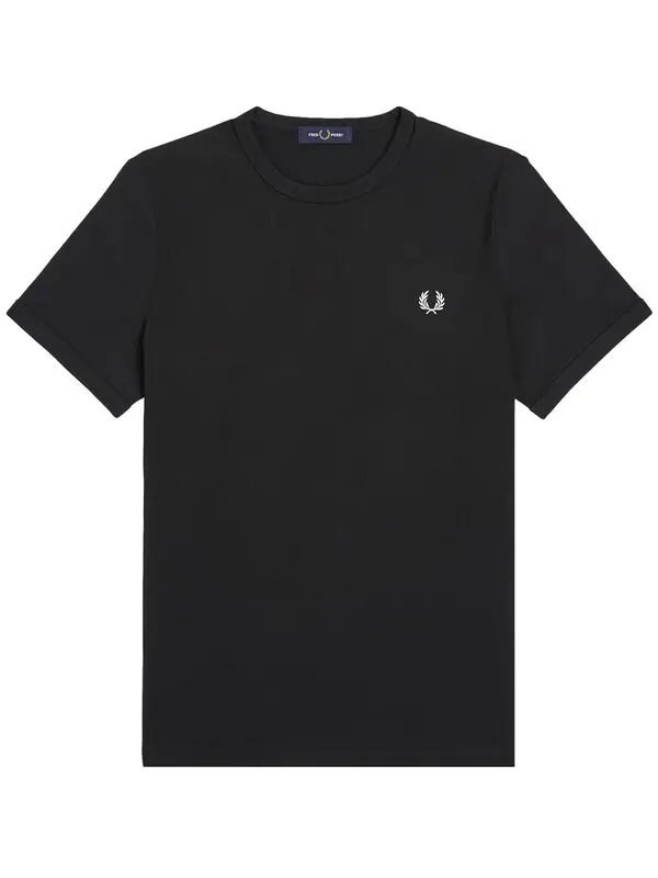 Fred Perry T-shirt With Logo - Black