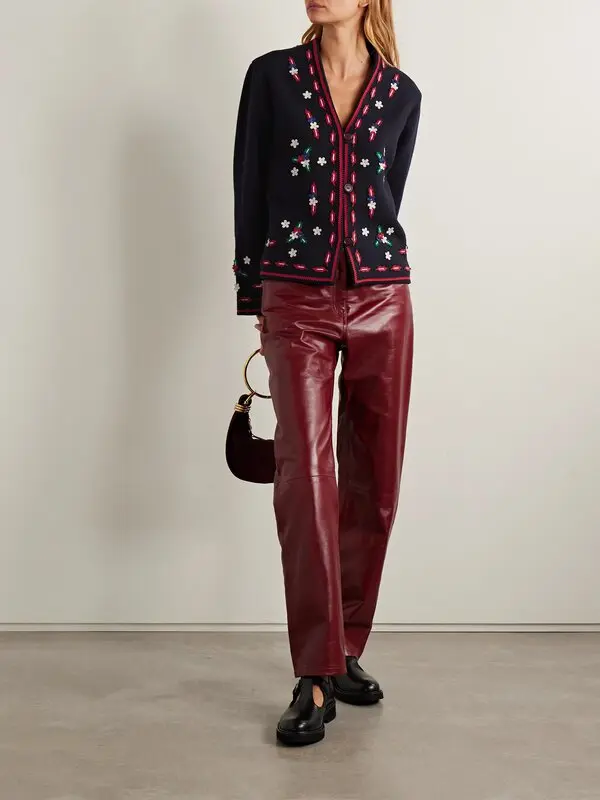 BODE Carroll Appliquéd Wool Felt Jacket