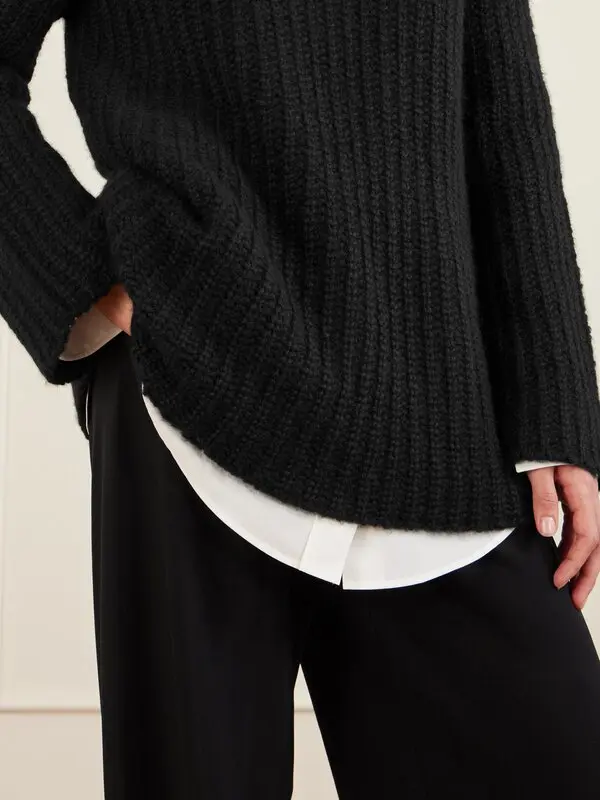 THE ROW Mirr Ribbed Cashmere Sweater