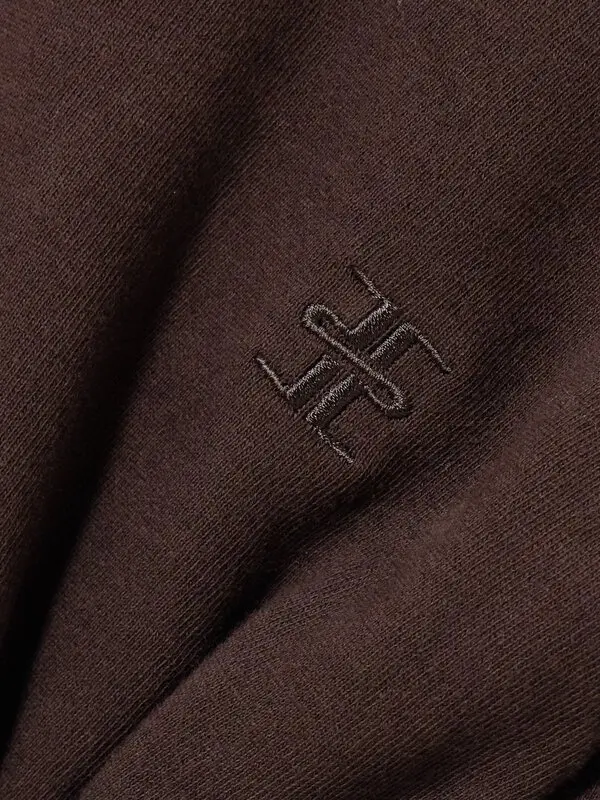 Eterne Sonny Embroidered Cotton-jersey Hoodie