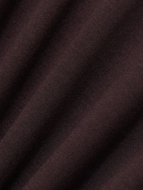Eterne Stretch-modal Jersey Turtleneck Maxi Dress - Brown