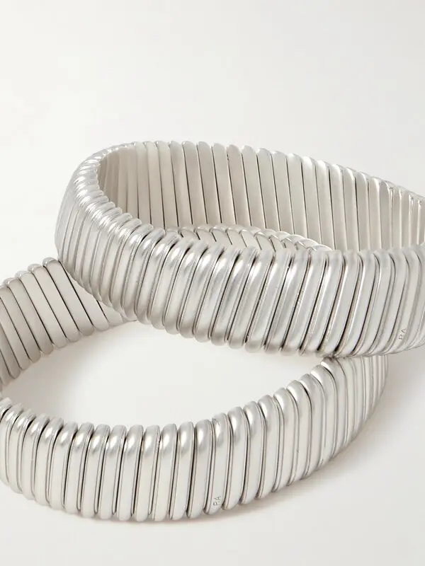 ROXANNE ASSOULIN Two-tone Beaded Bracelets Set Of Two - Silver