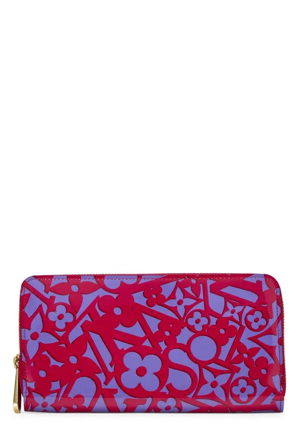 LOUIS VUITTON Sweet Monogram Vernis Zippy Continental Wallet - Red