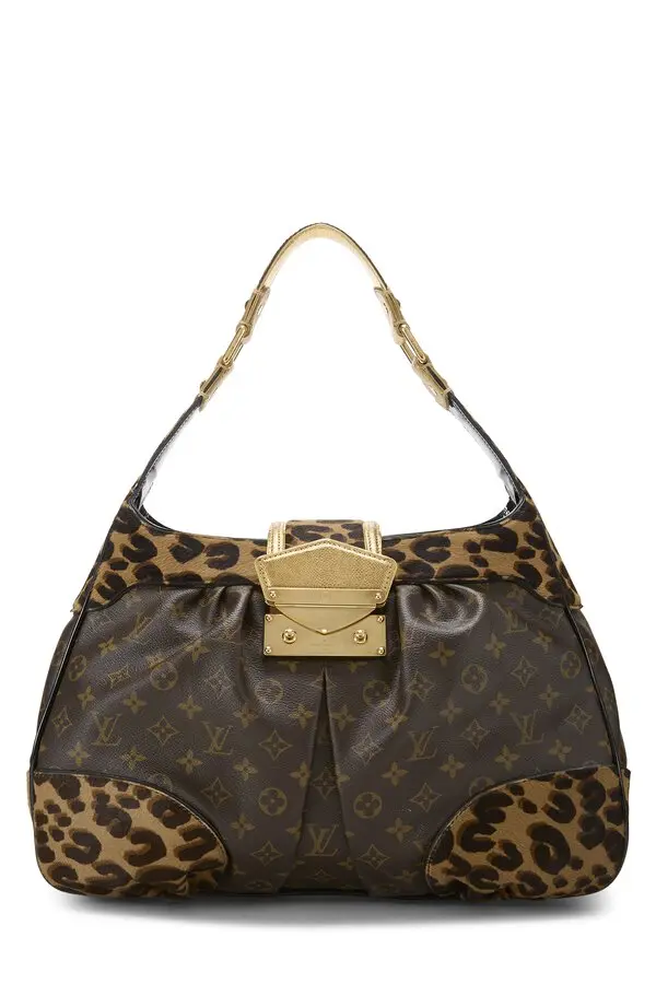LOUIS VUITTON Leopard Monogram Canvas Boley