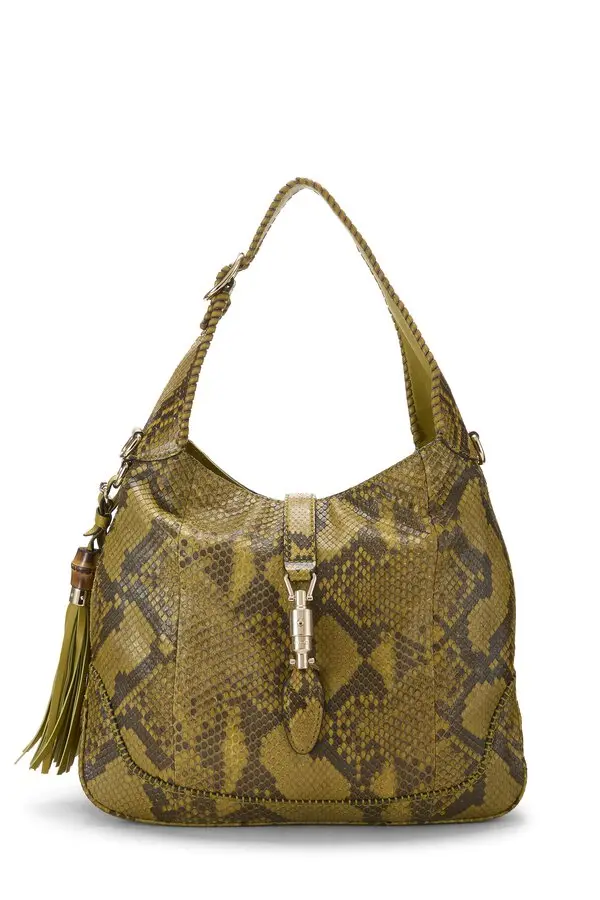 Gucci Python Tassel Jackie Hobo
