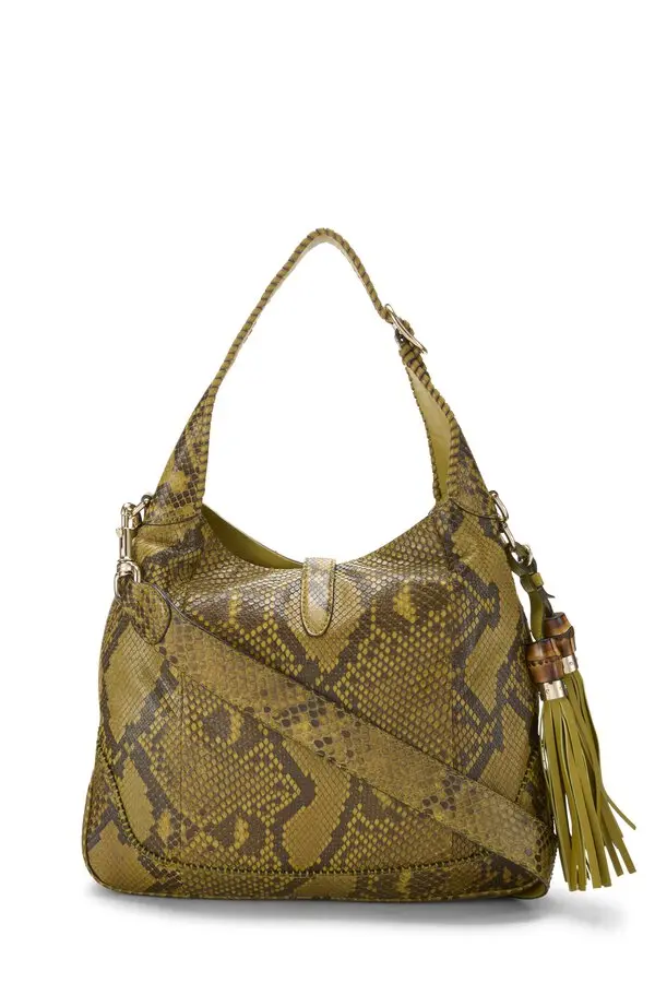 Gucci Python Tassel Jackie Hobo