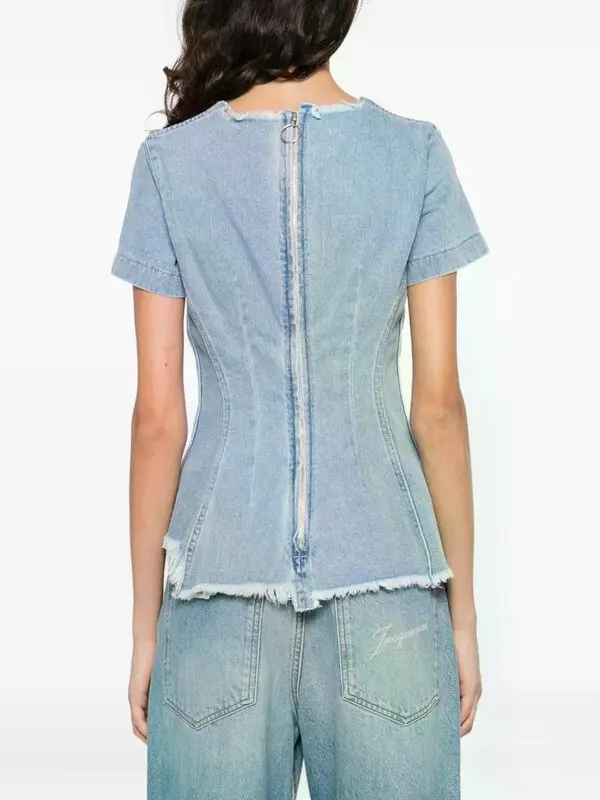 MARQUES' ALMEIDA Frayed-hem Top