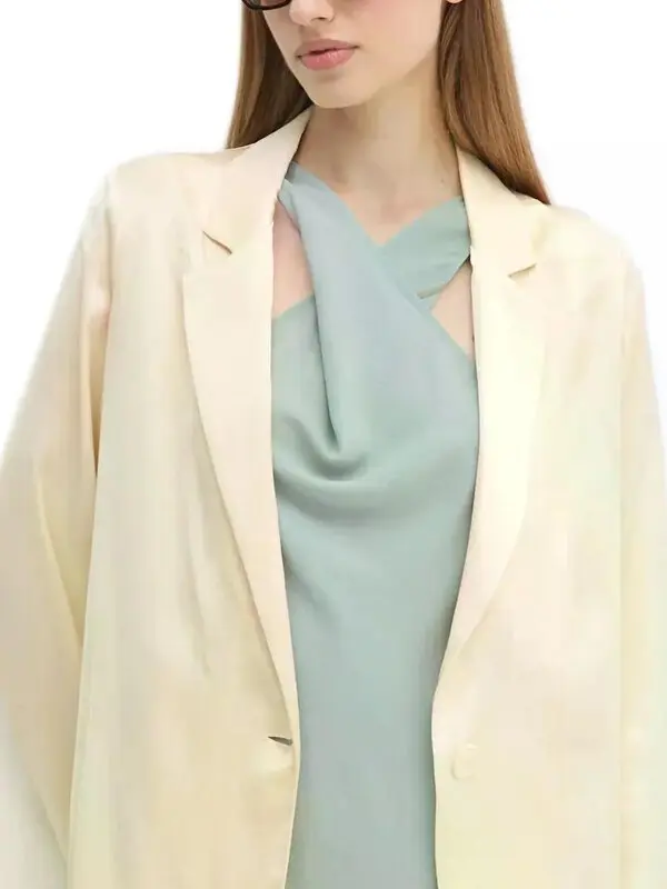 BENETTON Lapel Collar Single-breasted Blazer