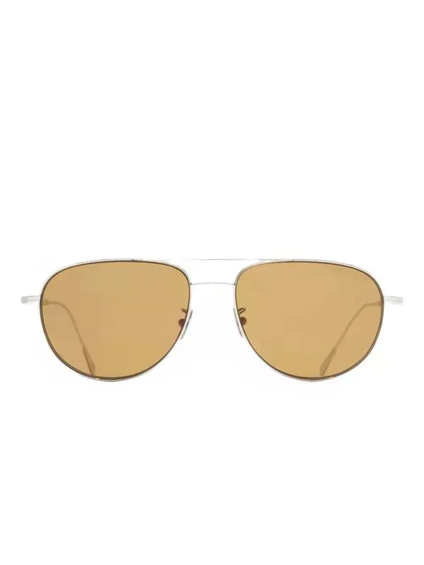 CUTLER & GROSS Oval-frame Sunglasses - Silver