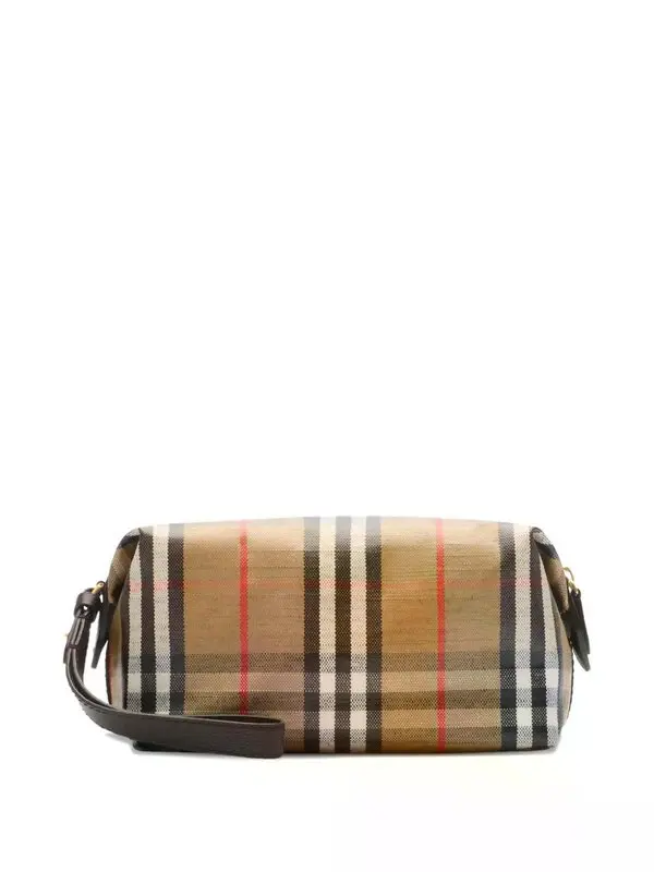 Burberry Highlands Travel Pouch Jacquard Check