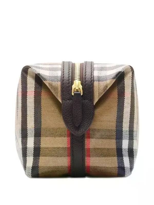 Burberry Highlands Travel Pouch Jacquard Check