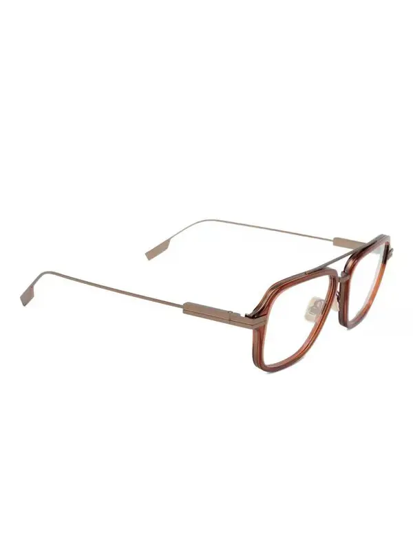 Zegna Double-bridge Navigator Frame Glasses