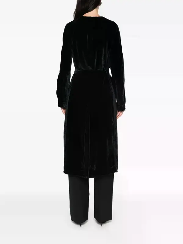R13 Officer Button Belted Coat