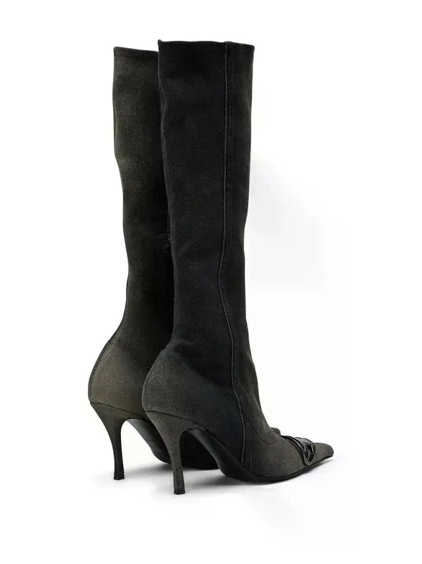 DIESEL® D-venus Kb 90mm Denim Knee-high Boots