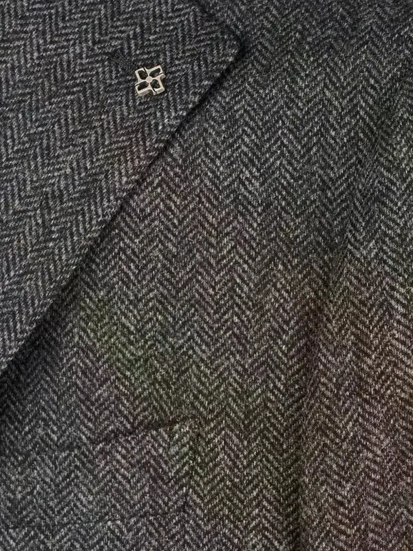 Tagliatore Herringbone Two-button Blazer - Grey