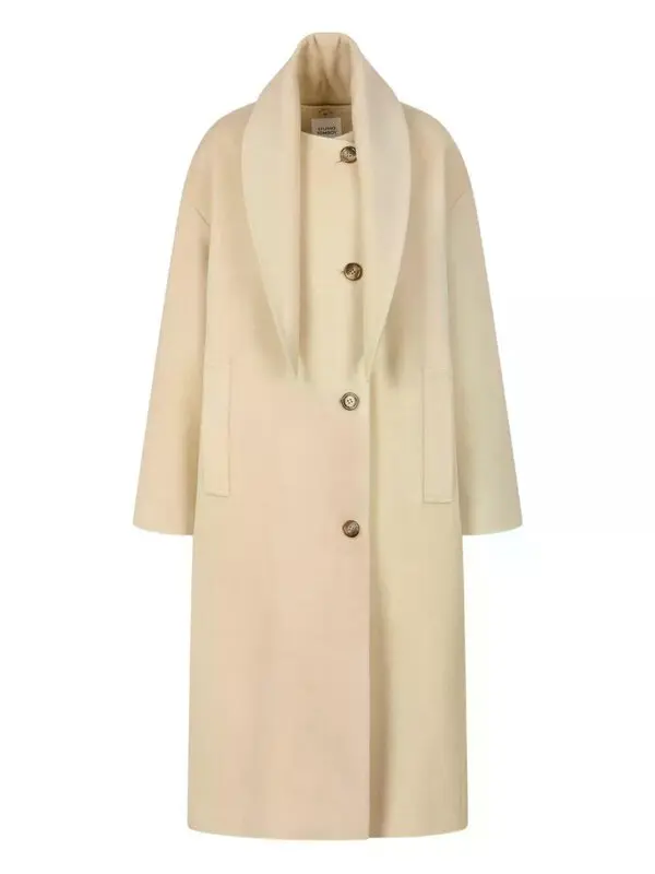 STUDIO TOMBOY Wool Coat With Detachable Scarf