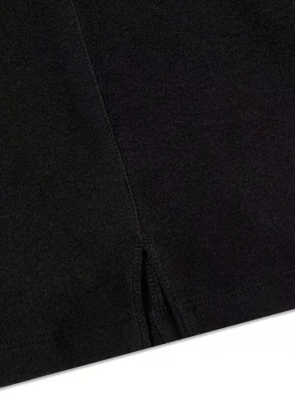 STUDIO TOMBOY Long-sleeve Turtleneck Top With Fleece Lining - Black