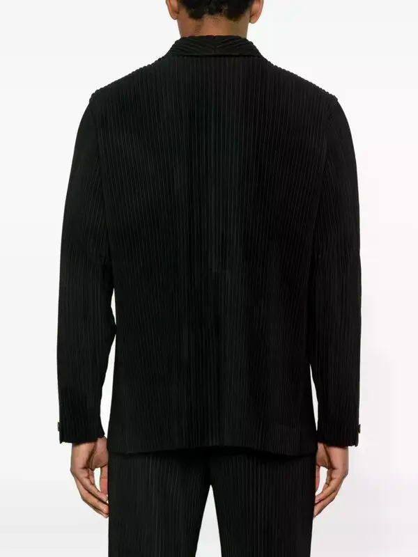 Issey Miyake Plissé Single-breasted Blazer