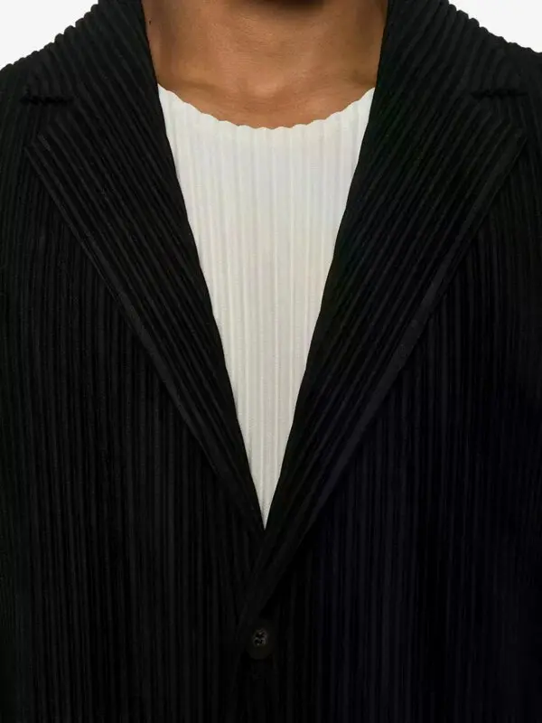 Issey Miyake Plissé Single-breasted Blazer