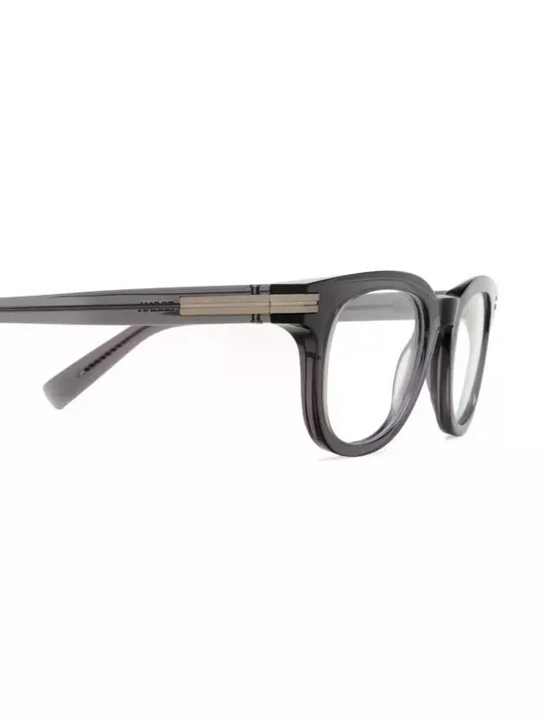 Zegna Round-frame Glasses - Grey