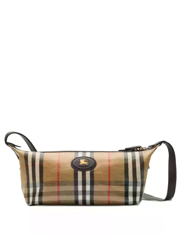 Burberry Checked Messenger Bag - Neutrals