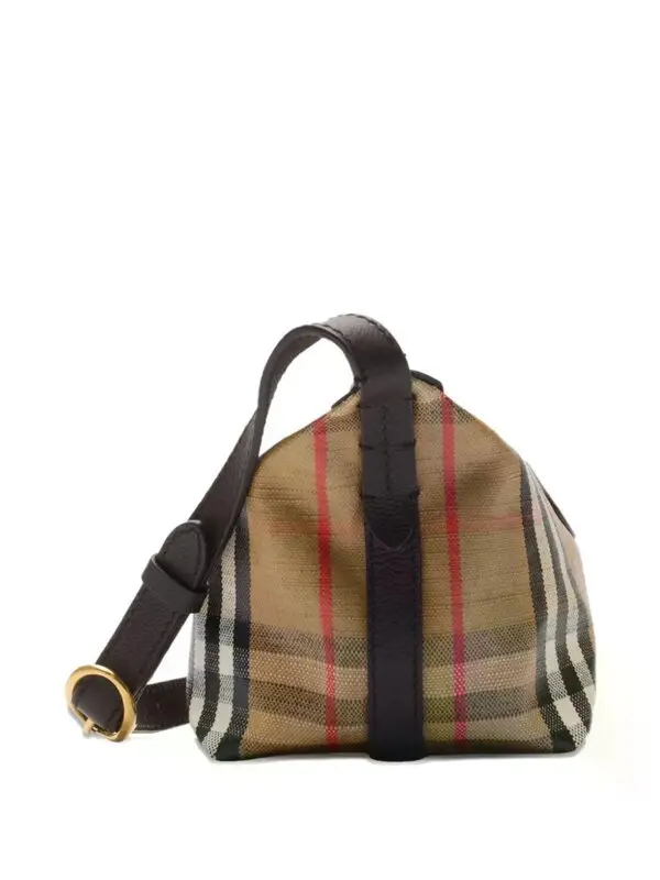 Burberry Highlands Checked Messenger Bag - Neutrals