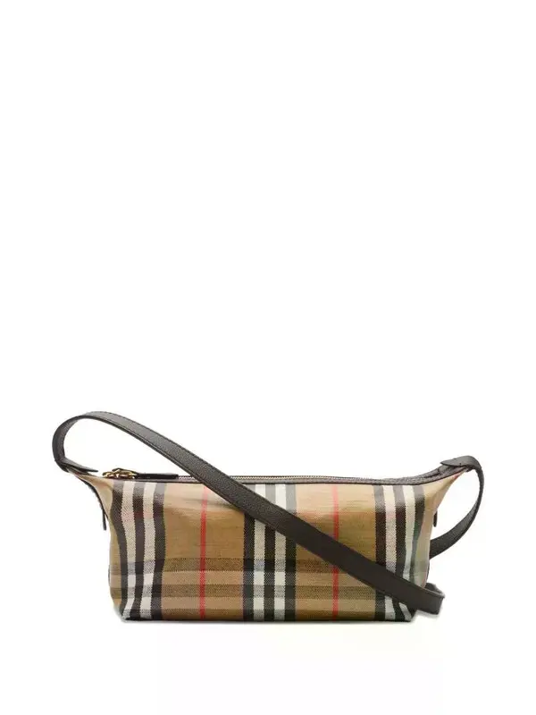 Burberry Highlands Checked Messenger Bag - Neutrals