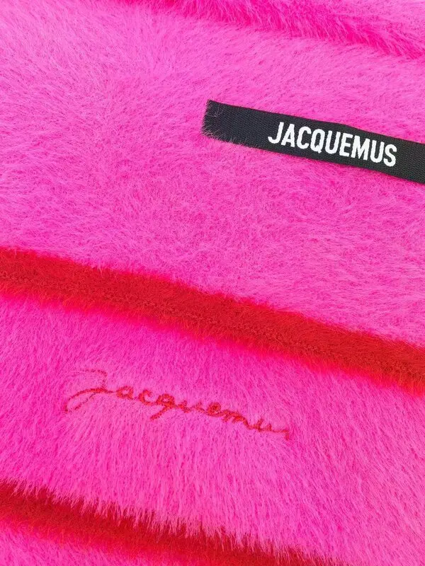 Jacquemus Textured Logo-embroidered Scarf