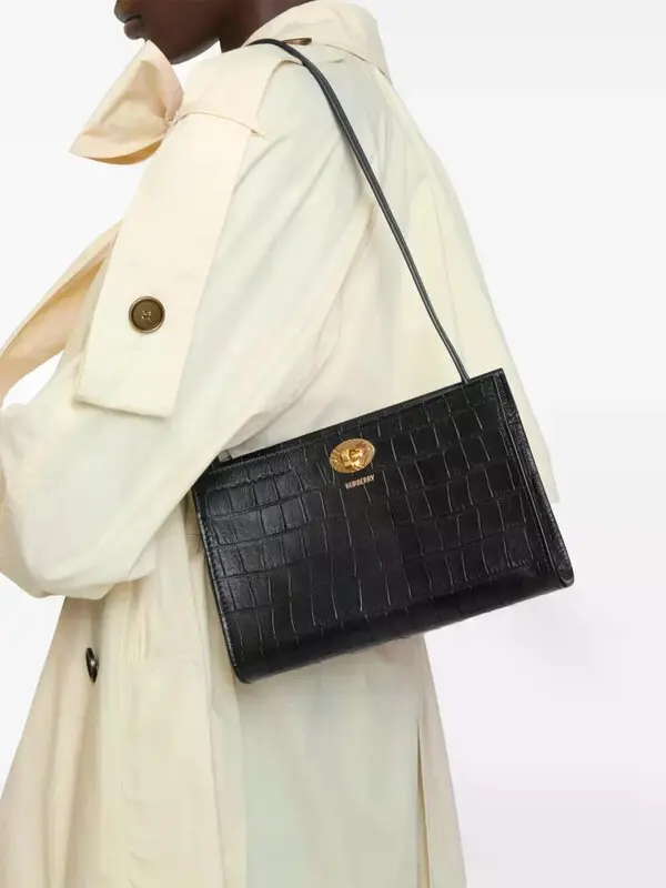 Burberry Cotswolds Crocodile-effect Shoulder Bag