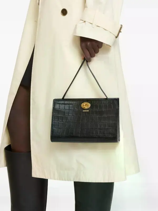 Burberry Cotswolds Crocodile-effect Shoulder Bag