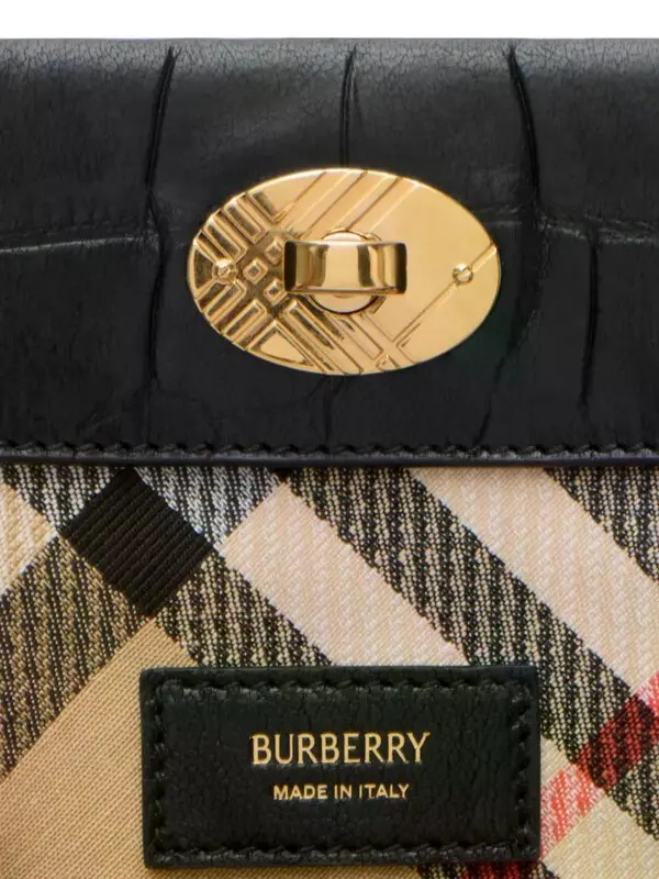 Burberry Cotswolds Crocodile-effect Shoulder Bag
