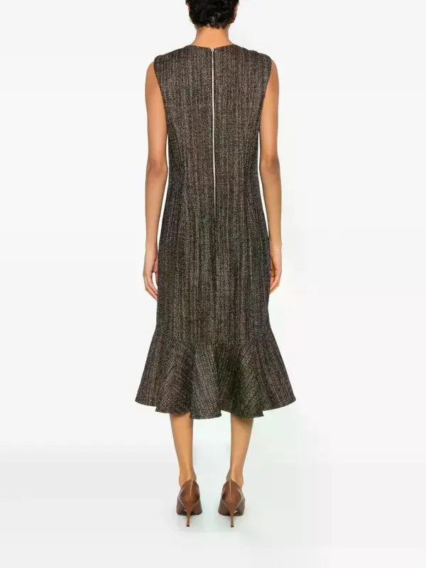 Fendi Embellished Ruffled Dress
