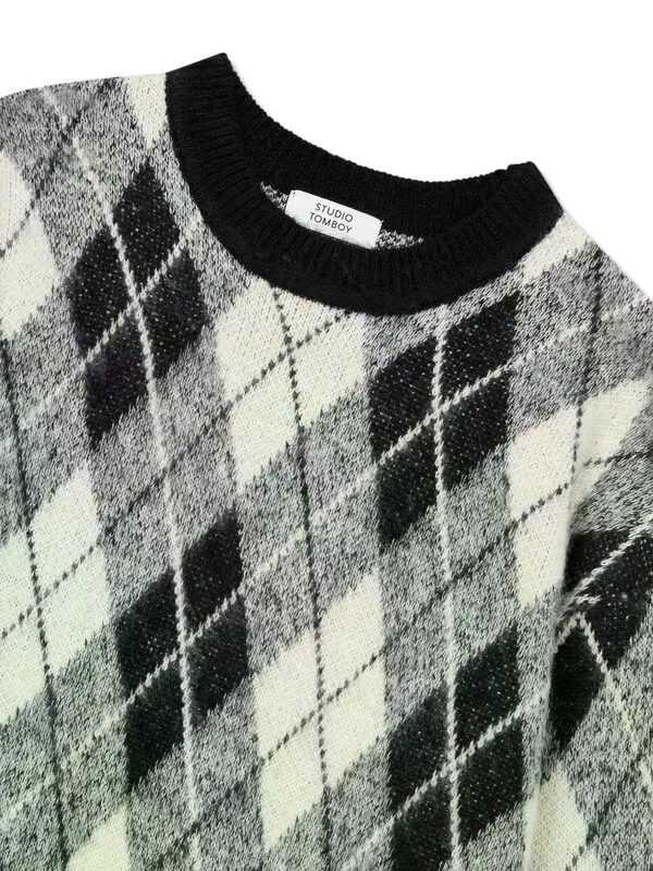 STUDIO TOMBOY Argyle Pattern Sweater