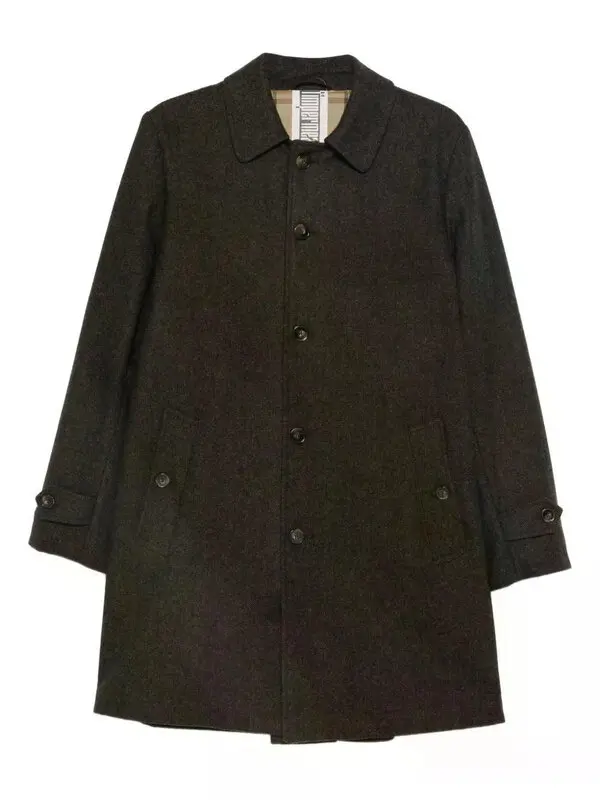 L'IMPERMEABILE Harry Buttoned Loden Coat
